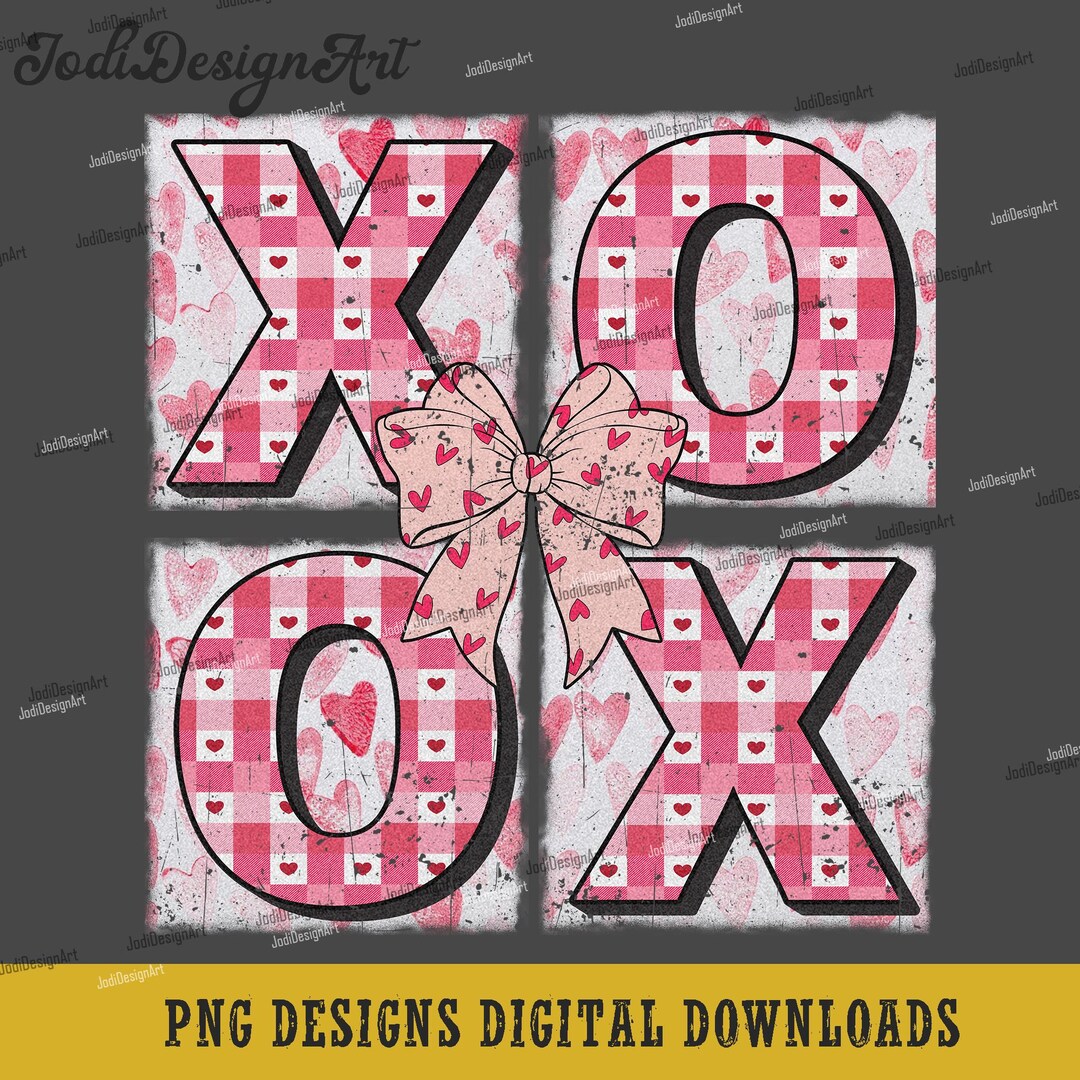 Retro Xoxo Valentine Png, XOXO Valentine, Valentine Design, Valentine ...