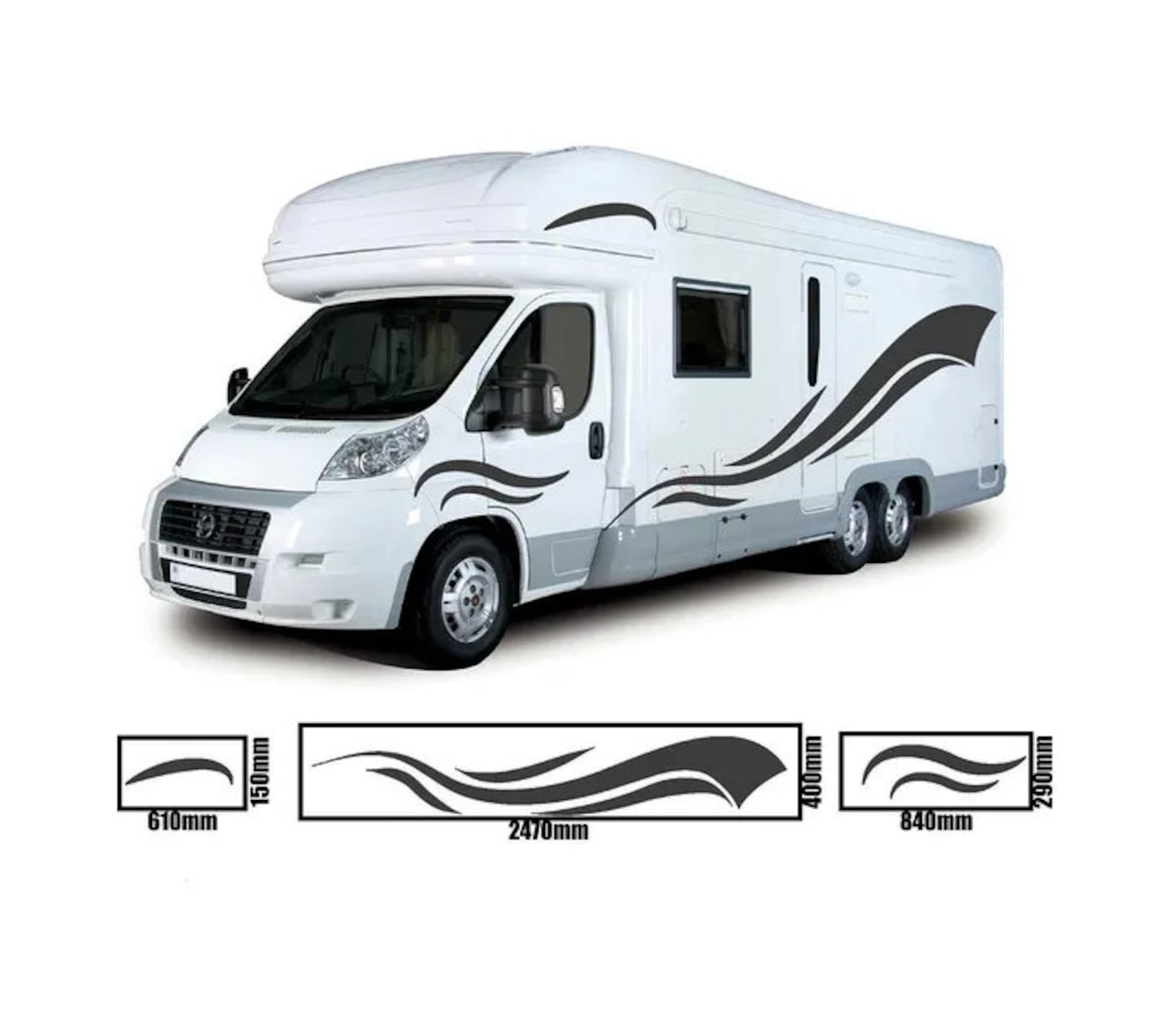 No.921 Universal Fitting Motorhome Caravan Graphics Decals Stickers ...