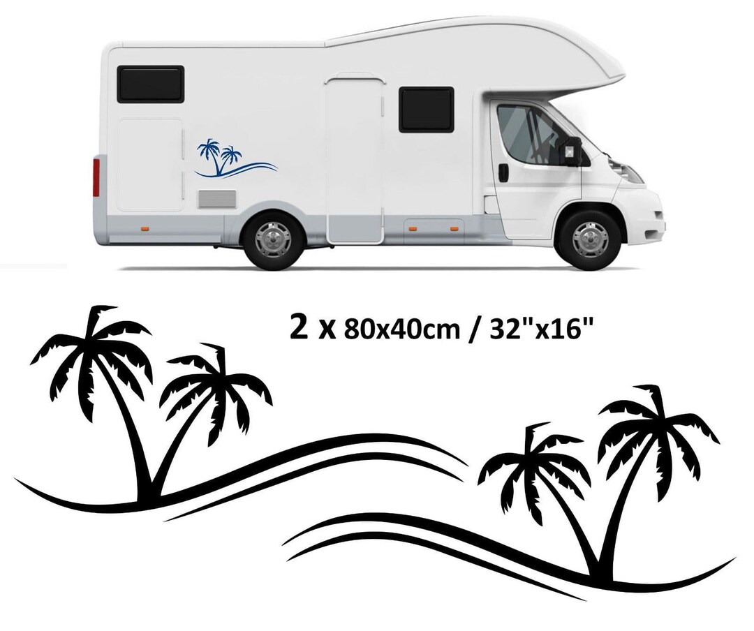 No.874 Universal Fitting Motorhome Caravan Graphics Decals Stickers ...