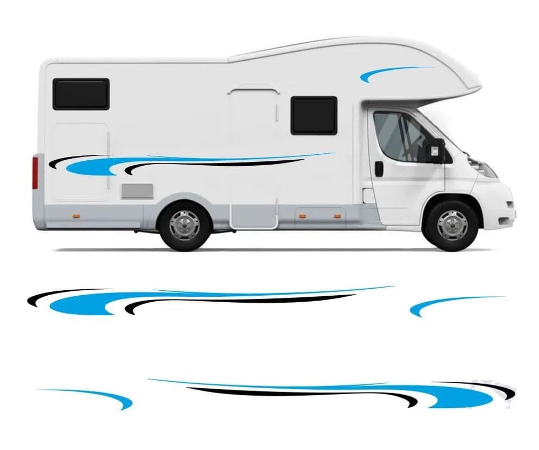 No.831 Universal Fitting Motorhome Caravan Graphics Decals Stickers ...