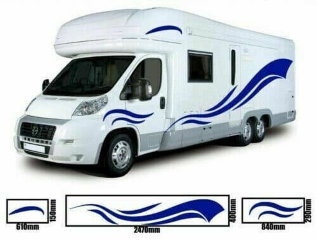 No.921 Universal Fitting Motorhome Caravan Graphics Decals Stickers ...