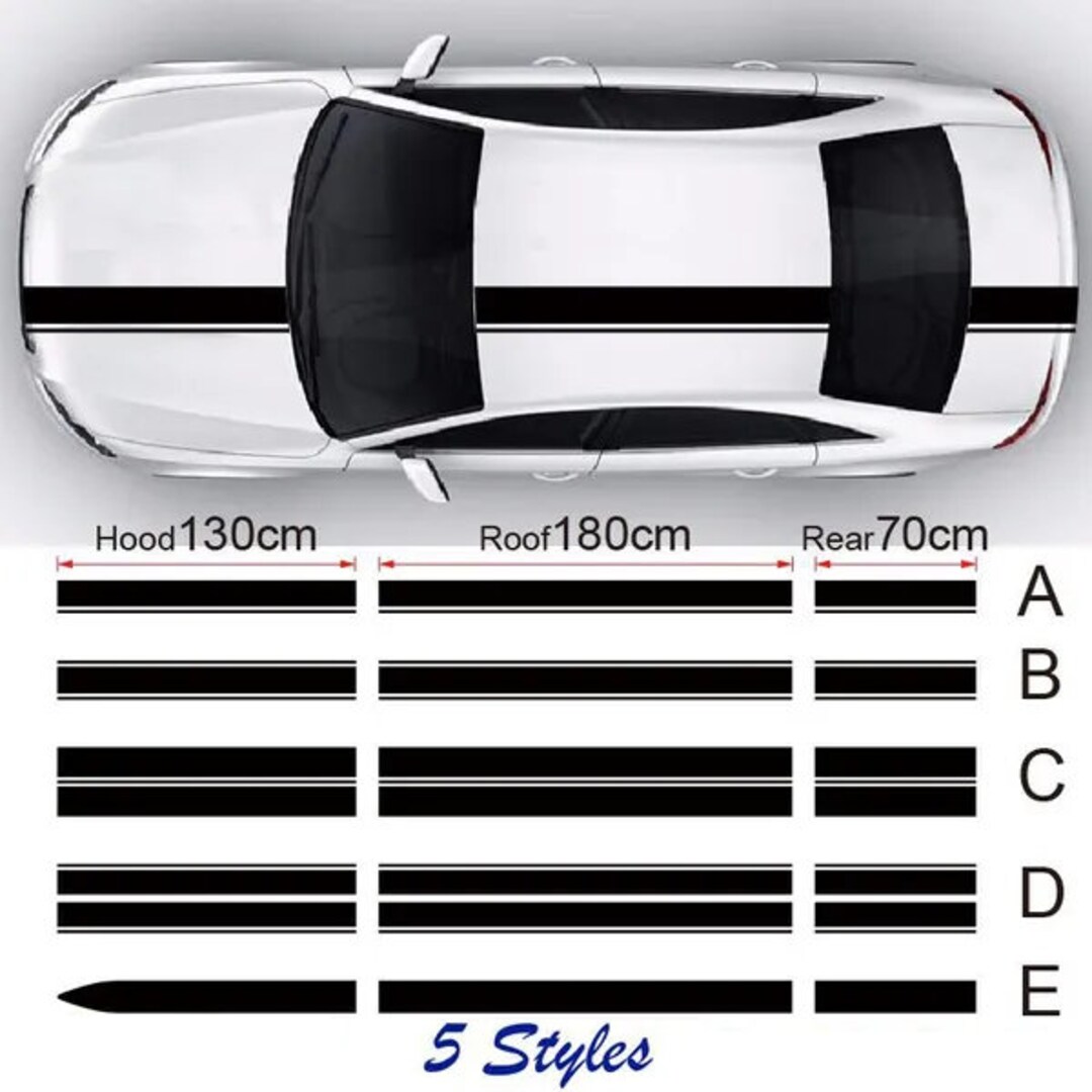 Universal Car Stripes, Checkers, Stickers, Vinyl Graphics, Decals ...