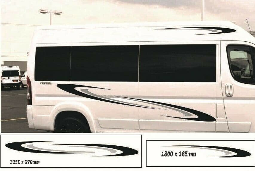 No.853 Universal Fitting Motorhome Caravan Graphics Decals Stickers ...