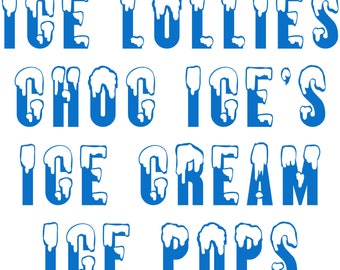 Ice Cream Design, Ice Cream Van Stickers Decals Vinyl Graphic Ice Cream ...
