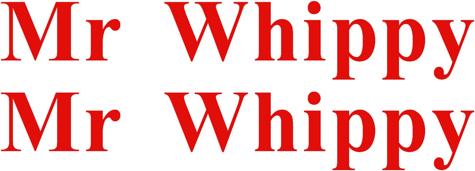 Mr Whippy, Ice Cream Van, Stickers, Decals, Vinyl Graphic, Ice Cream ...