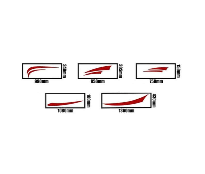 No.751 Universal Fitting Motorhome Caravan Graphics Decals Stickers ...