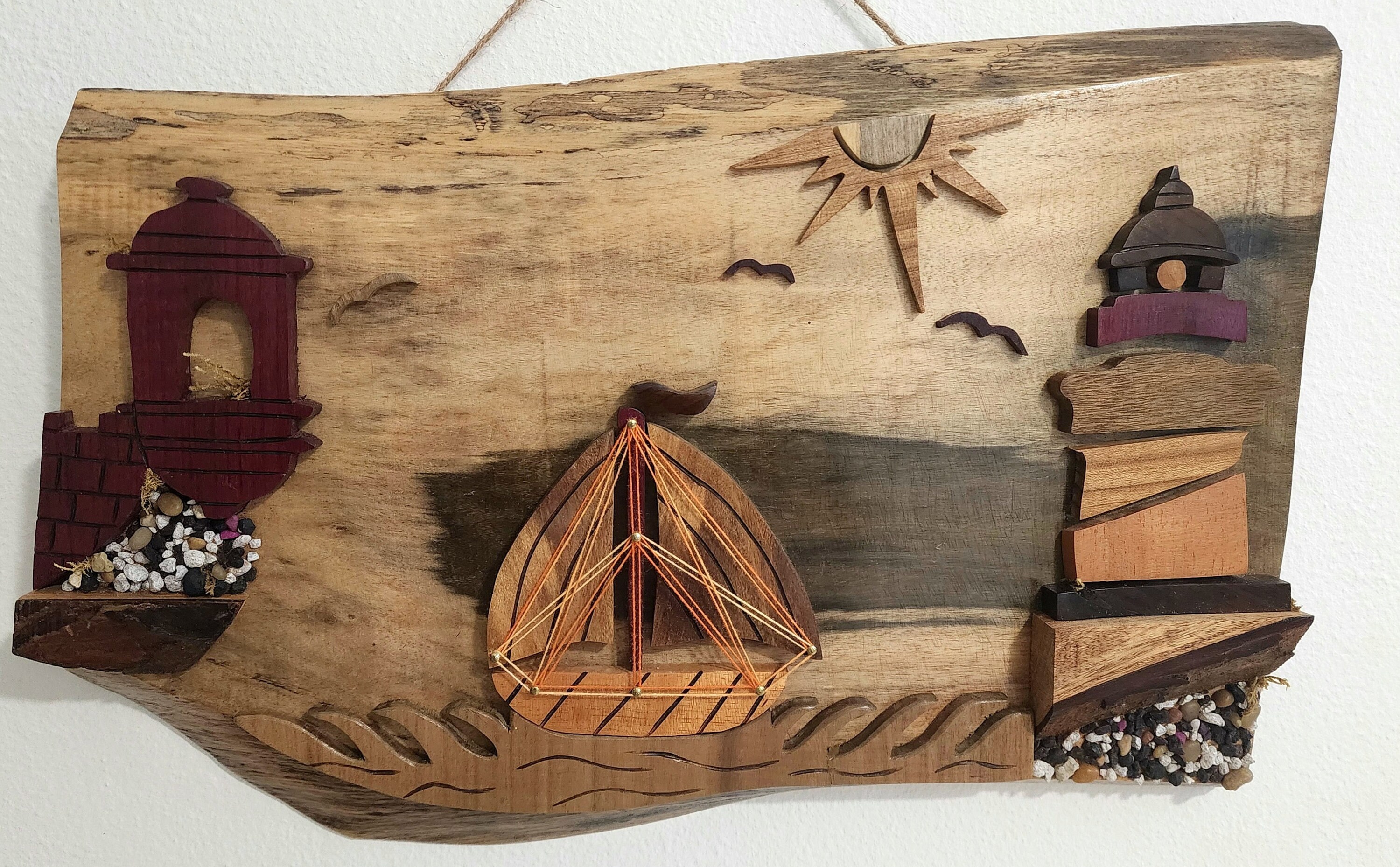 Puerto Rican Crafts: Live Edge Slab Wood Puerto Rico - Etsy