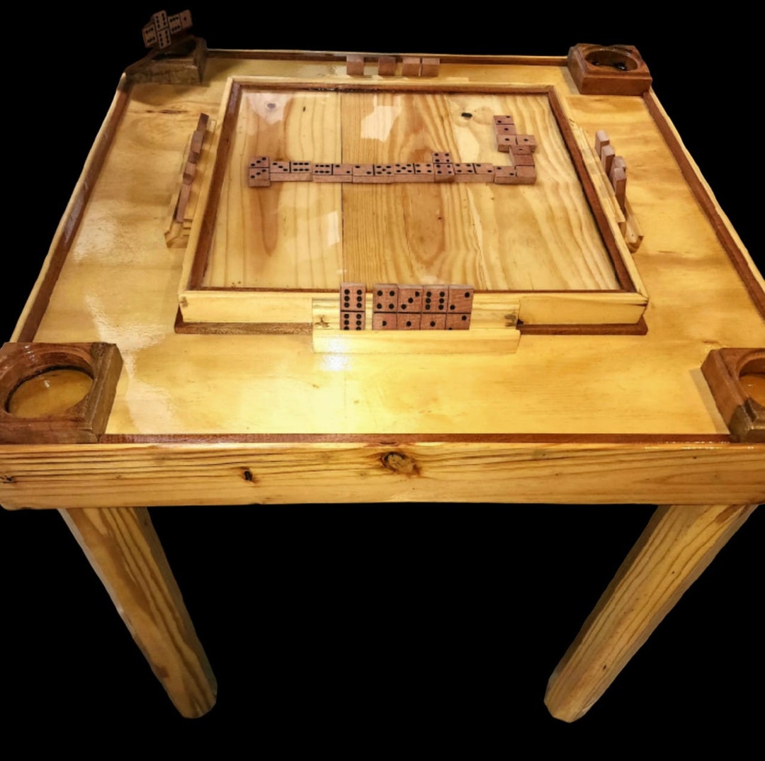 Solid Wood Dominos Table - Etsy UK