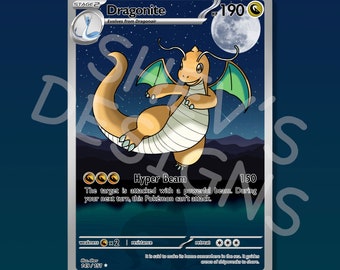 M Mecha Dragonite Ex Custom Card - Etsy