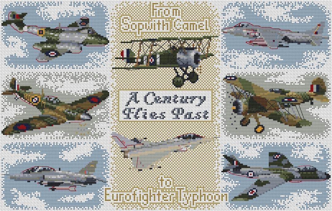 A Century Flies Past - Counted Cross Stitch Embroidery Kit From Sopwith ...