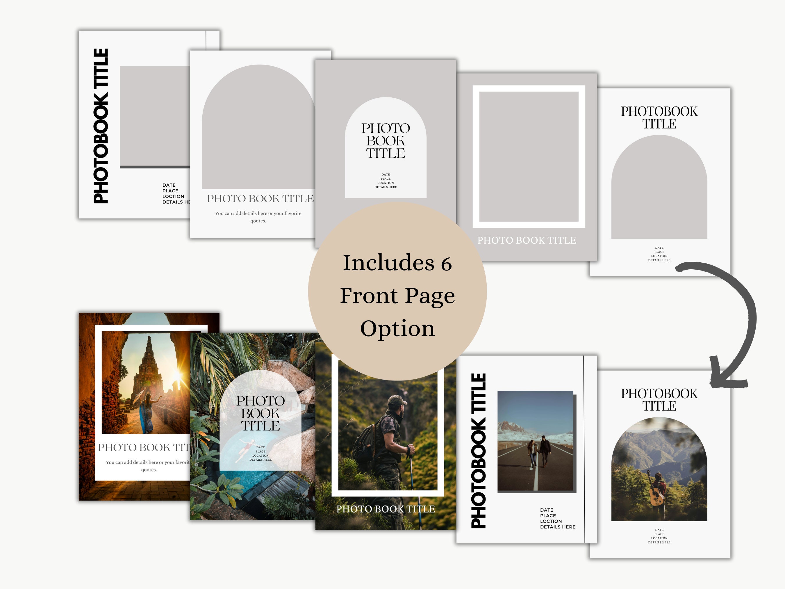 Digital Photo Book Scrapbook Templates, Custom Photo Album, Journaling ...