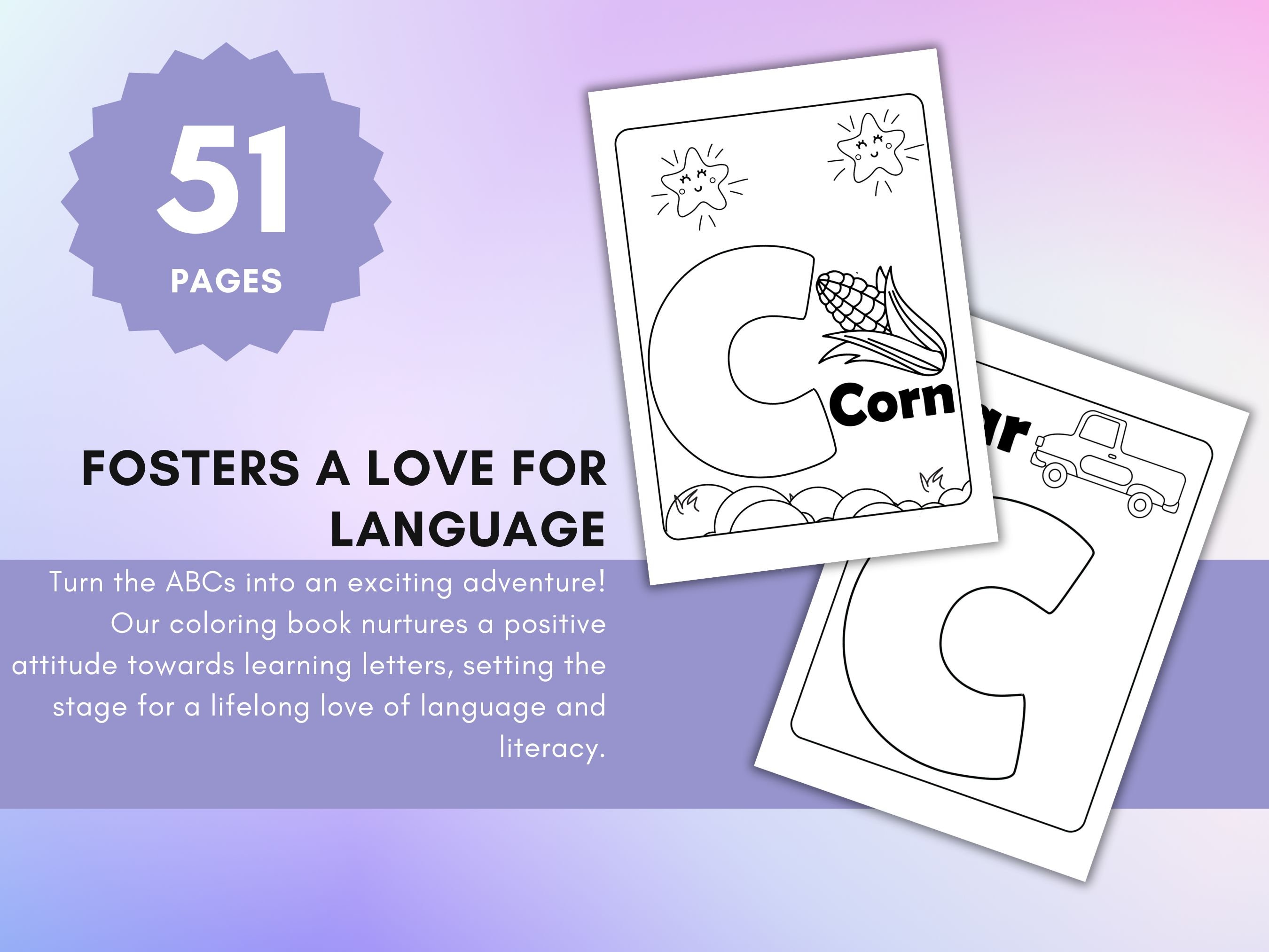 Printable Alphabet Coloring Pages, Alphabet Busy Book Preschool ...