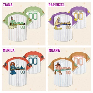 Custom Disney Princess Jersey Collection, Custom Name Disney Game Day ...