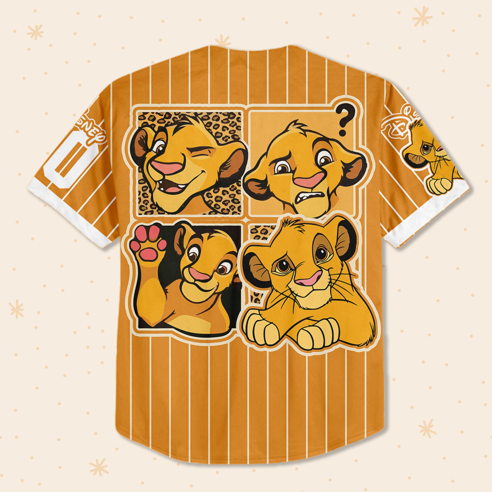 Personalized Disney the Lion King Simba Baseball Jersey by FreMyer ...