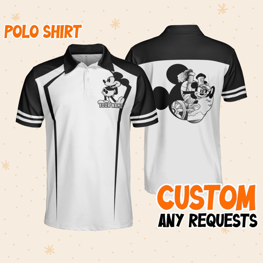 Custom Disney Mickey Polo Classic, Business Casual Disney Polo Shirt ...