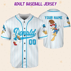 Personalize Disney Donald Duck Baseball Custom Kid Youth Adult Disney ...