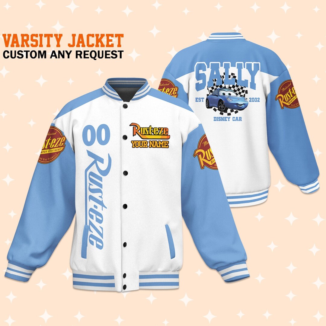 Custom Cars Team Sally Varsity Jacket, Adult Varsity Jacket ...