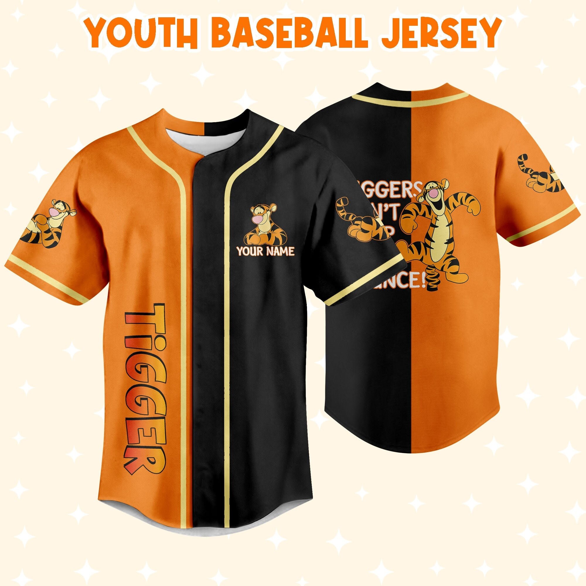 Personalize Winnie the Pooh Tiggers Don't Jump They Bounce - Etsy