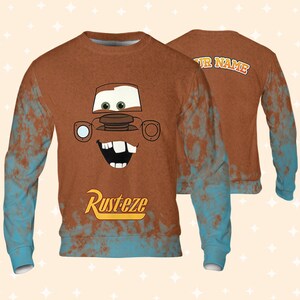 Custom Cars Tow Mater Hoodie, Pixar Cars Bomber, Cute Disney Cars ...