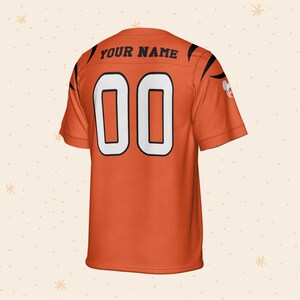 Custom Disney Mickey Super Star Bengals Sport Orange Football, Magic ...