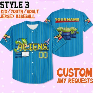 Custom Toy Story Baseball Jersey Team Jersey, Collection Custom Disney ...