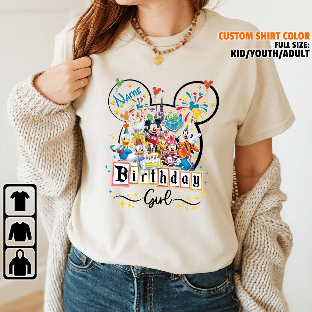 Custom Disney Birthday Girl Shirt, Disney Shirt, Best Birthday Ever Shirt, Disneyland Birthday ...