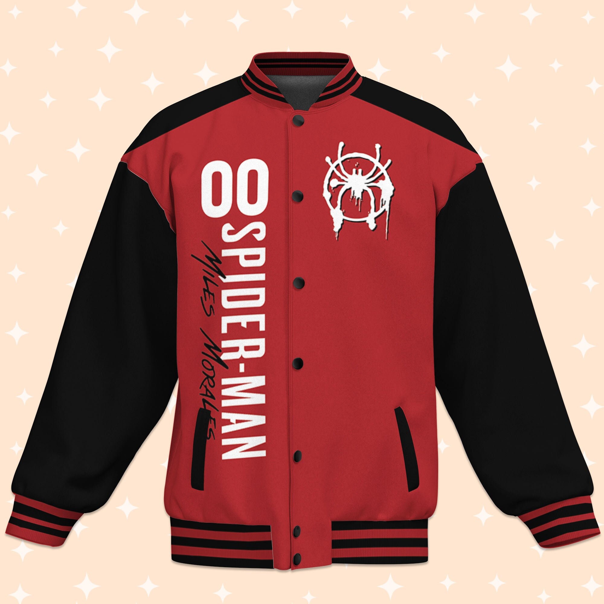 Custom Spiderman Miles Morales Red Spider Jacket sold by Far-Flung ...