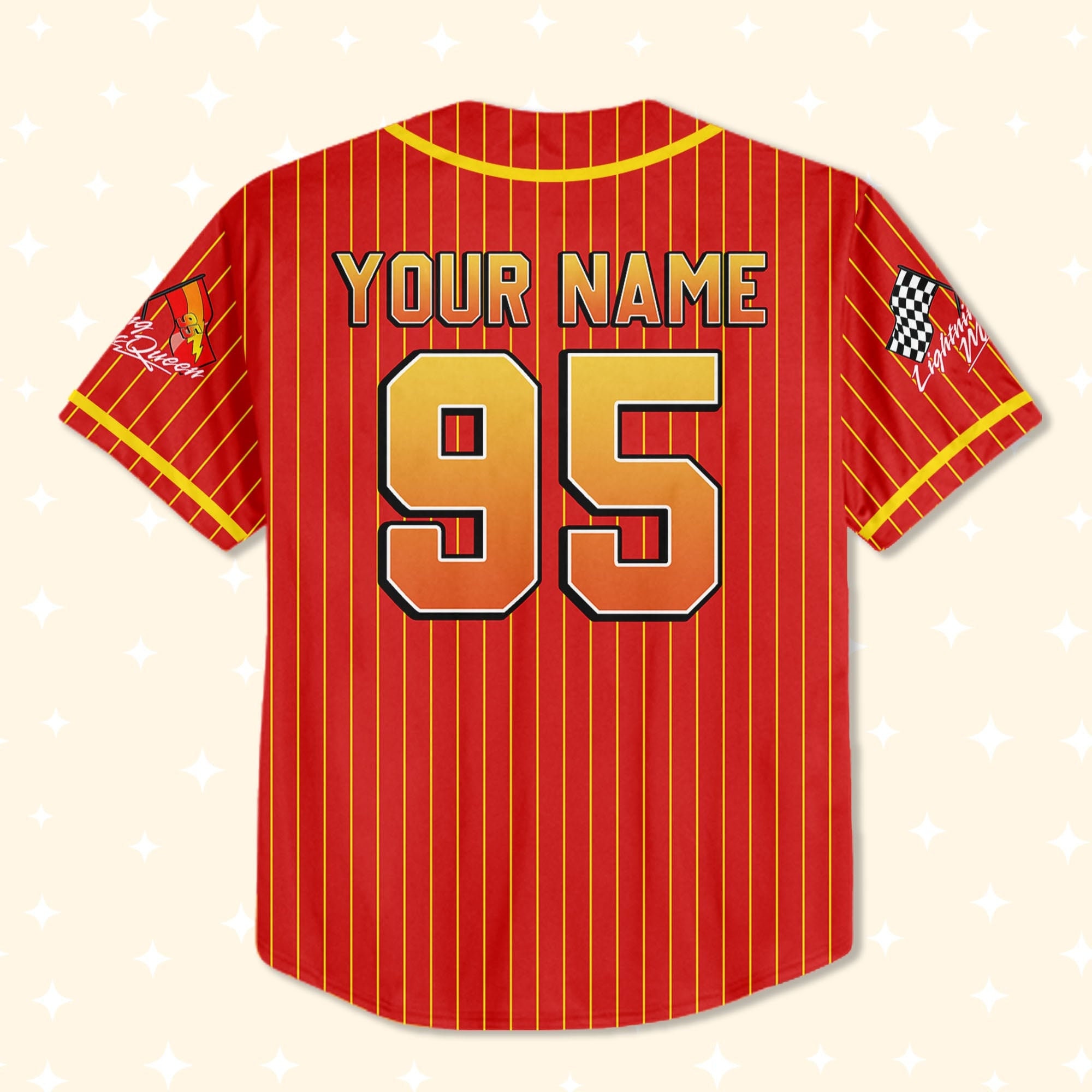 Personalize Cars Lightning Mcqueen Rust-ez Team, Custom Adult Disney ...