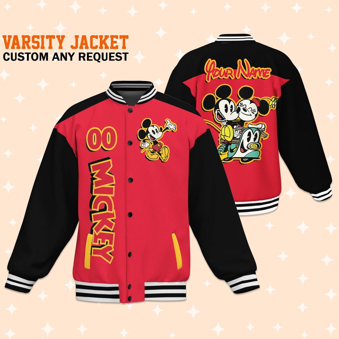 Custom Mickey New Varsity Jacket Adult Varsity Jacket - Etsy