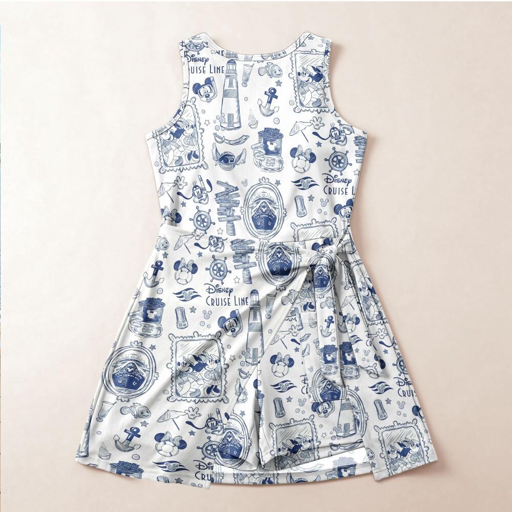 Classic Blue Sketch Disney Cruise Line Tennis Dress, DCL Nautical ...