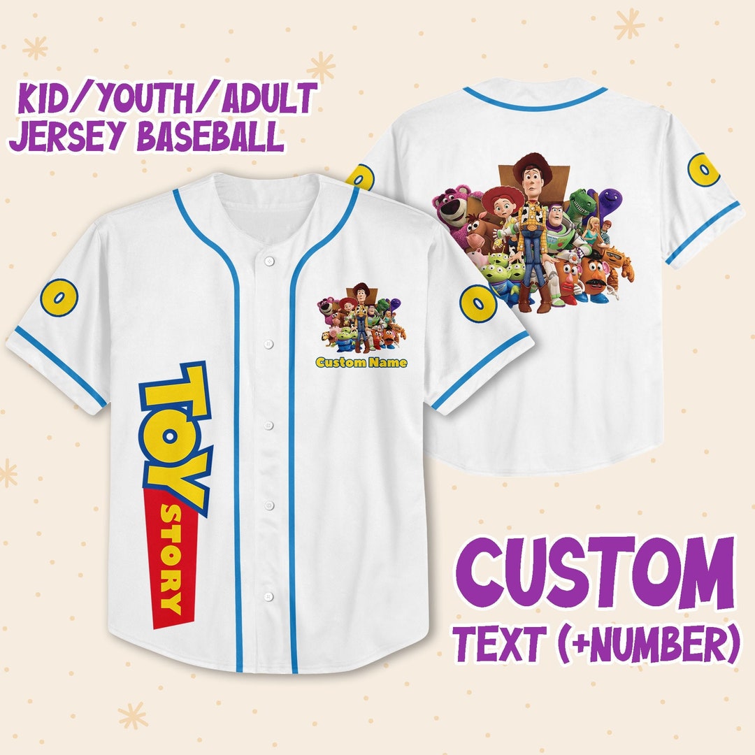 Personalize Toy Story Team Custom Kids, Youth, Adult Disney Baseball ...
