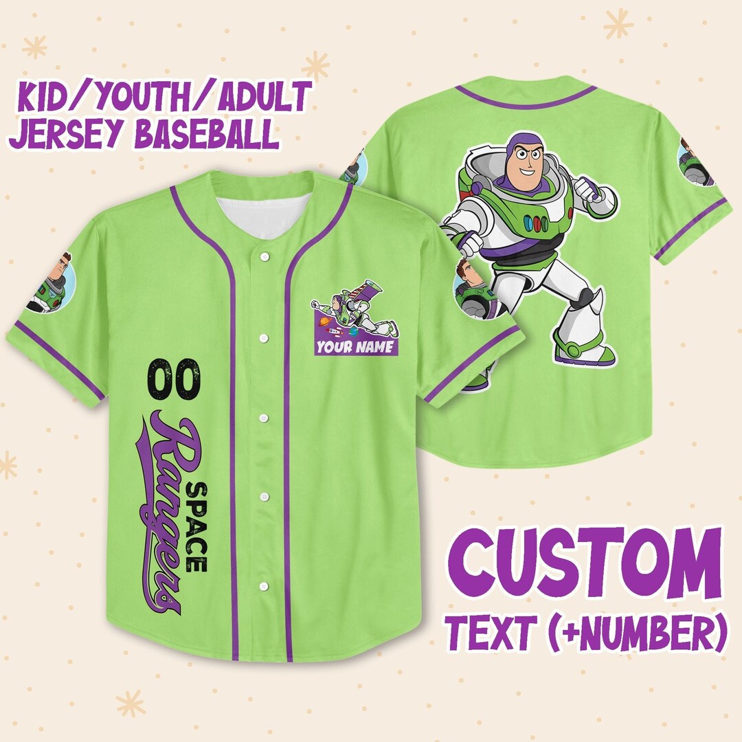 Personalize Buzz Lightyear Custom Kids, Youth, Adult Disney Baseball ...