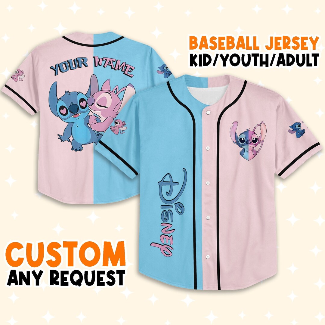 Personalize Vintage Disney Stitch and Angel Custom Kids, Youth, Adult ...