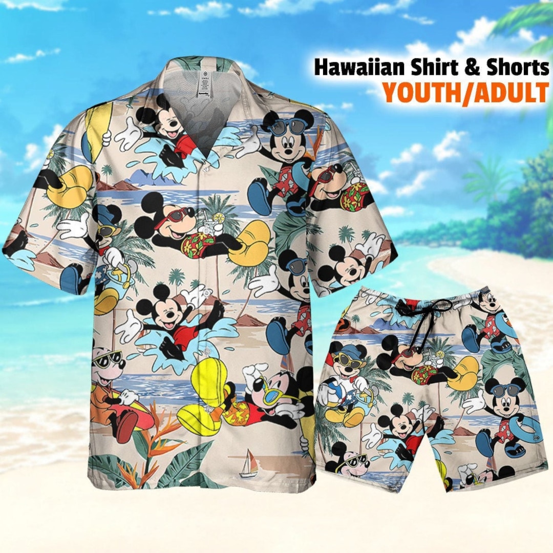 Disney Mickey on the Beach Summer Vacation Mickey Hawaii Shirt, Mickey ...