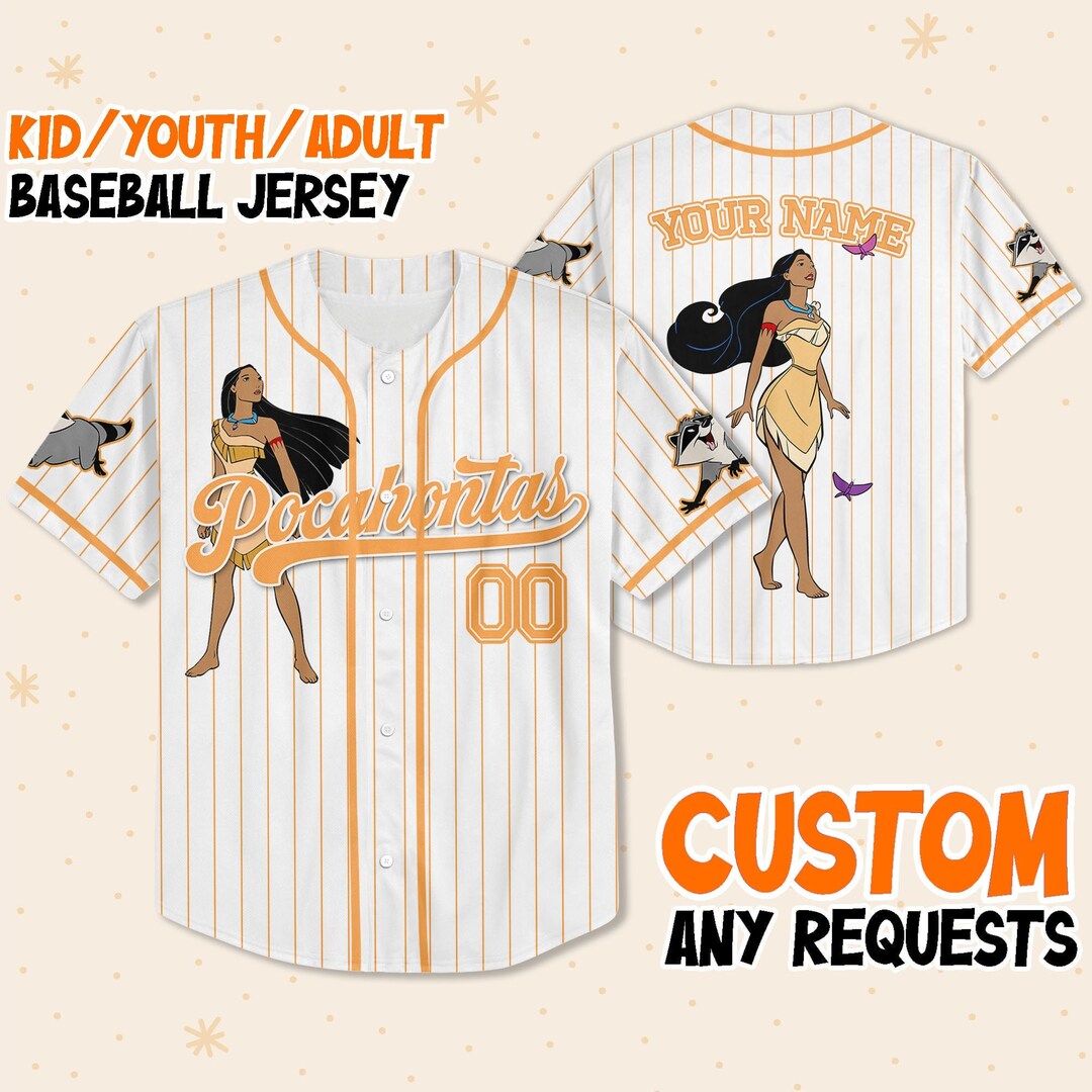 Custom Disney Princess Pocahontas Simple, Custom Name Disney Game Day ...