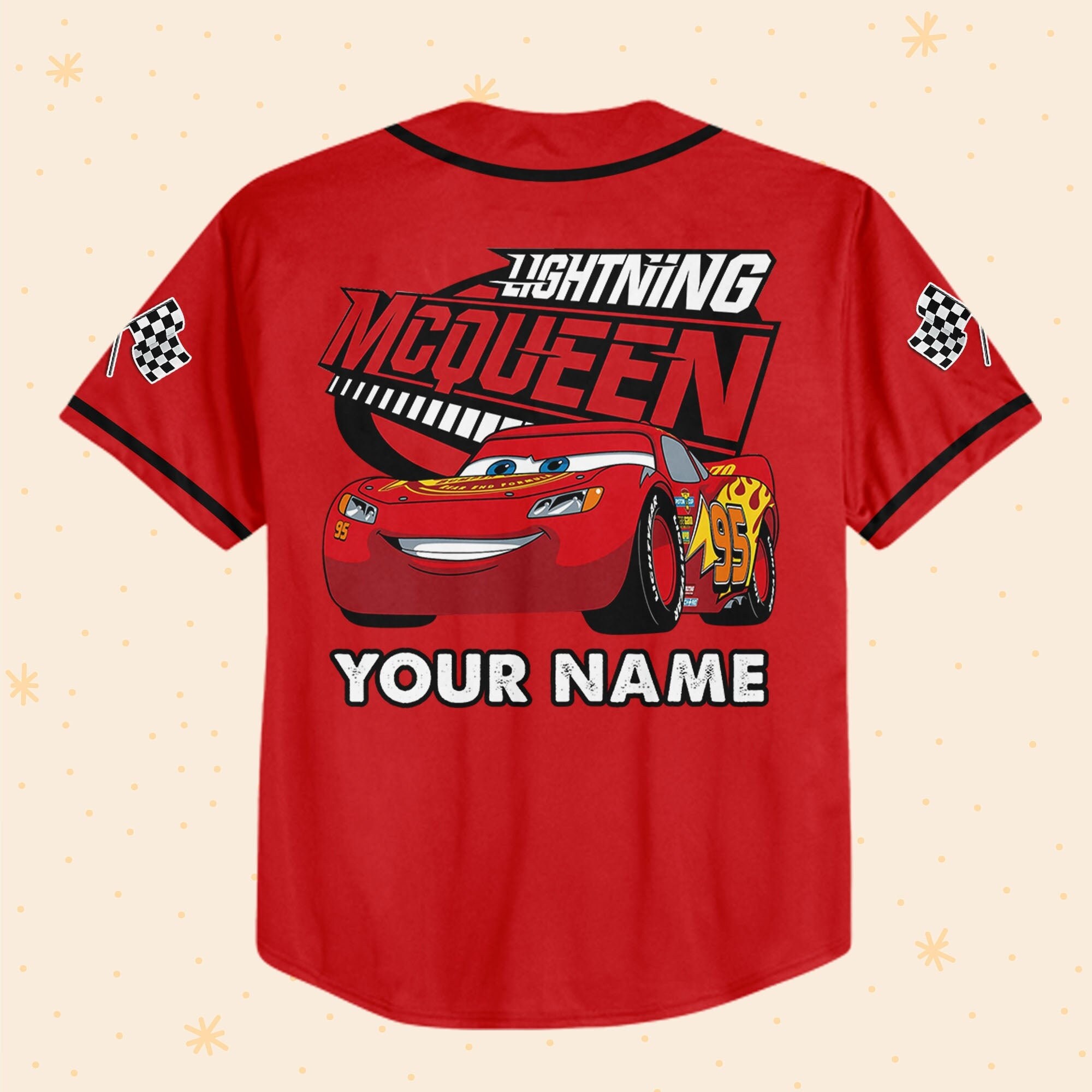 Personalize Lightning Mcqueen Speed Red Dark Custom Kids - Etsy