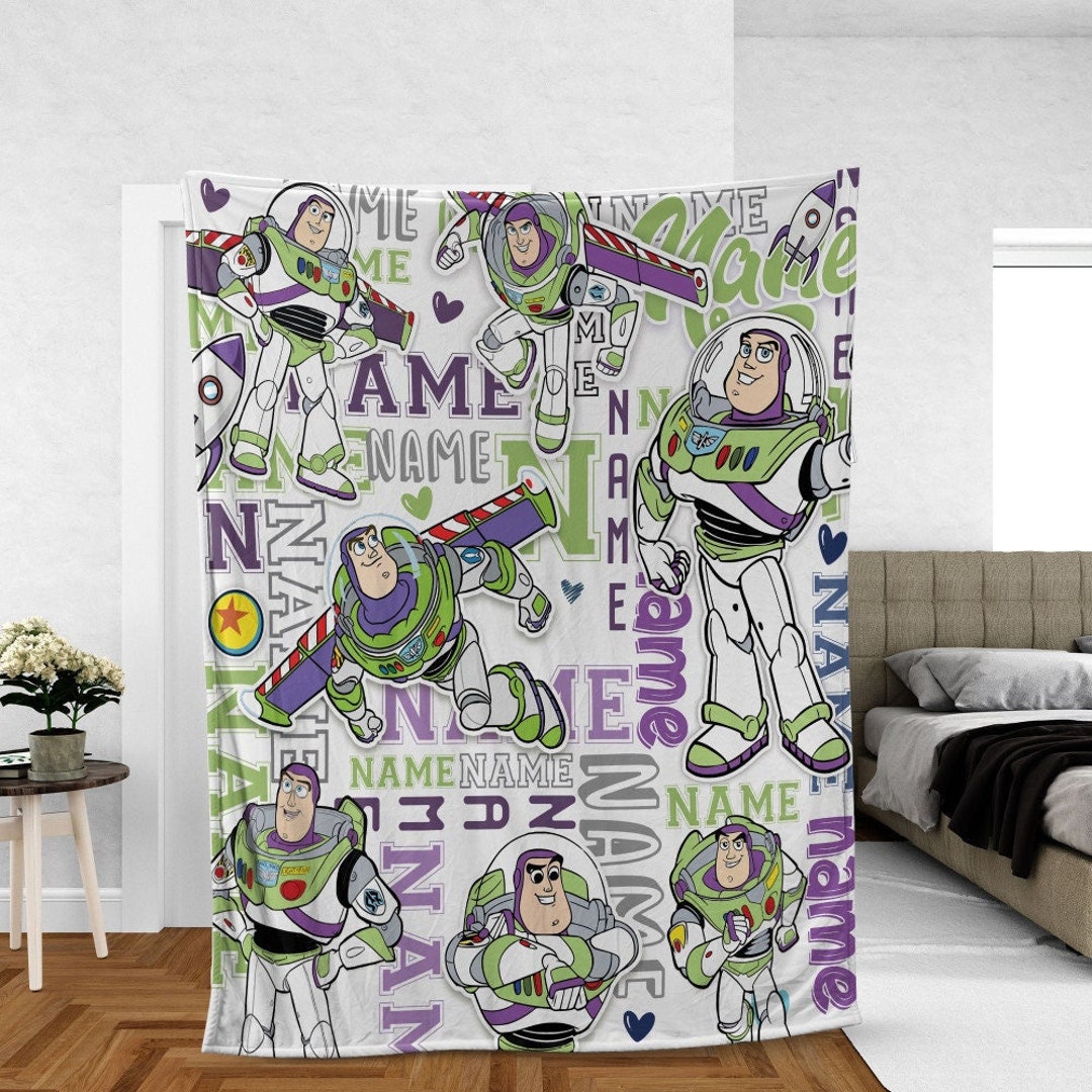 Personalized Disney Toy Story Buzz Lightyear Blanket, Custom Name ...