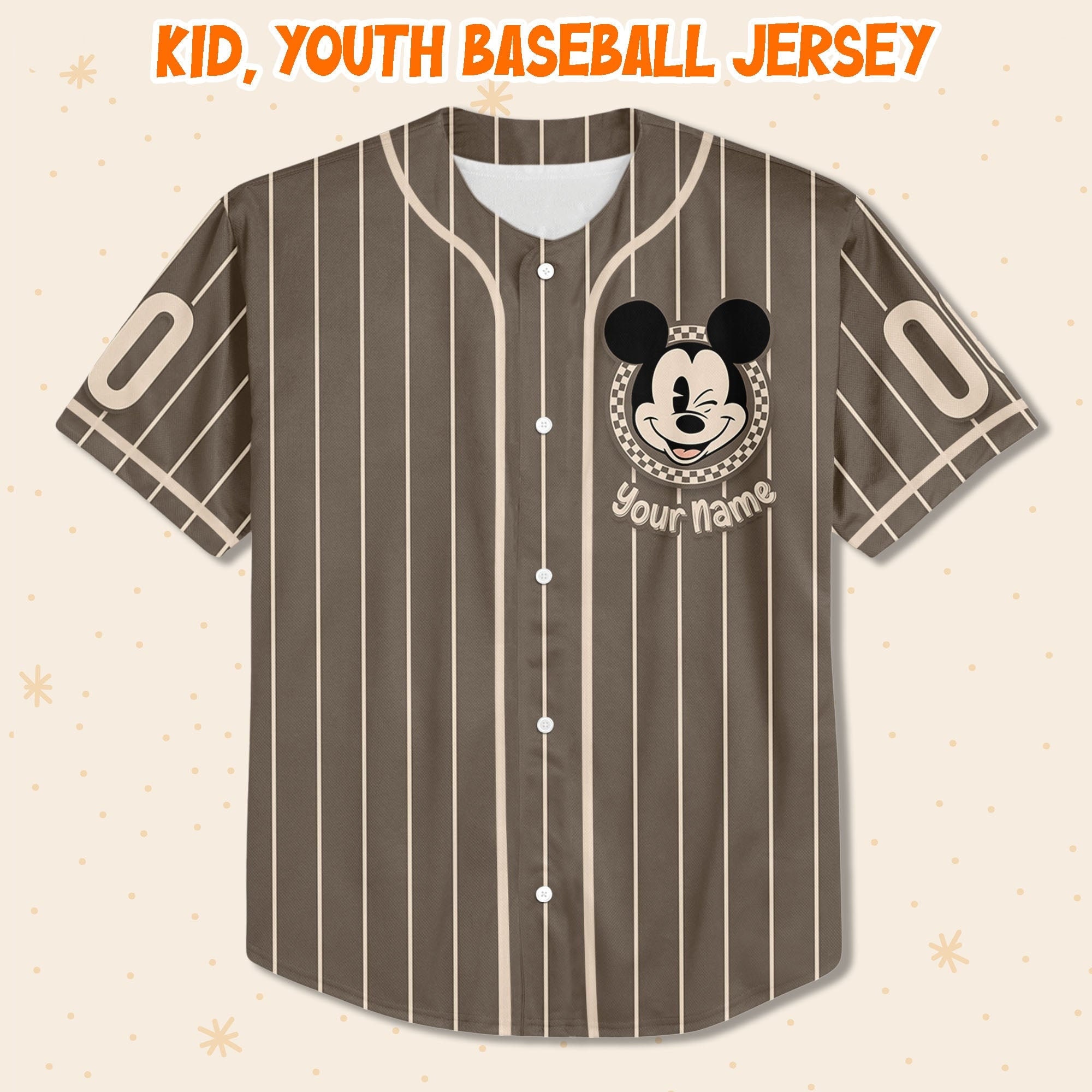Personalize Retro Disney Mickey Baseball Jersey, Disney Baseball Jersey ...