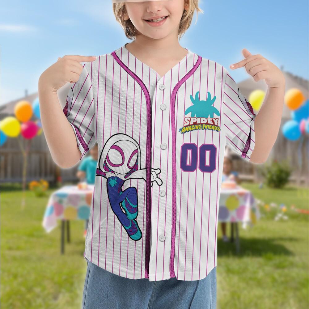 Personalize Spidey and His Amazing Friends Gwen Stacy White Pink ...