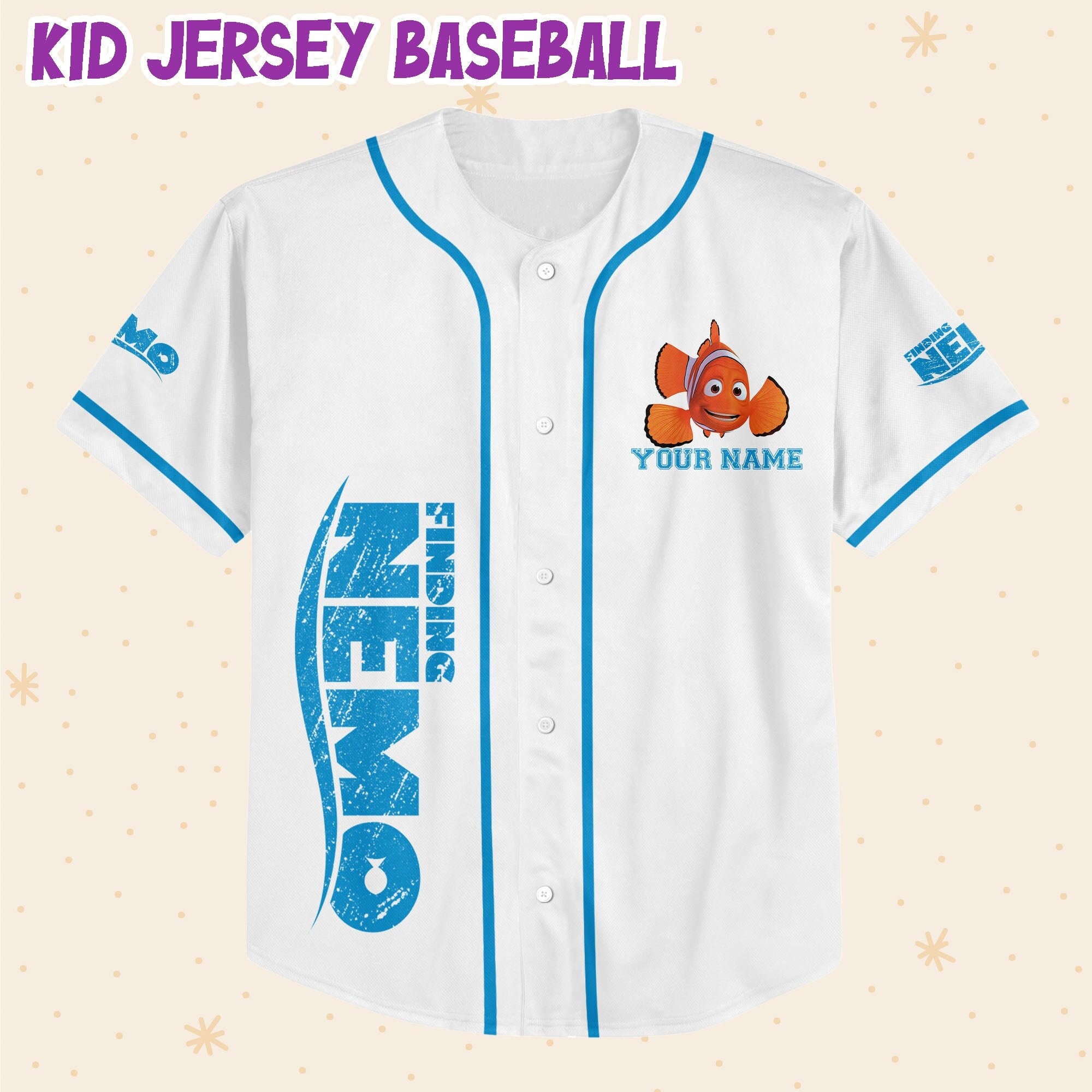Personalized Disney Finding Nemo Vintage Marlin Baseball Jersey sold by ...