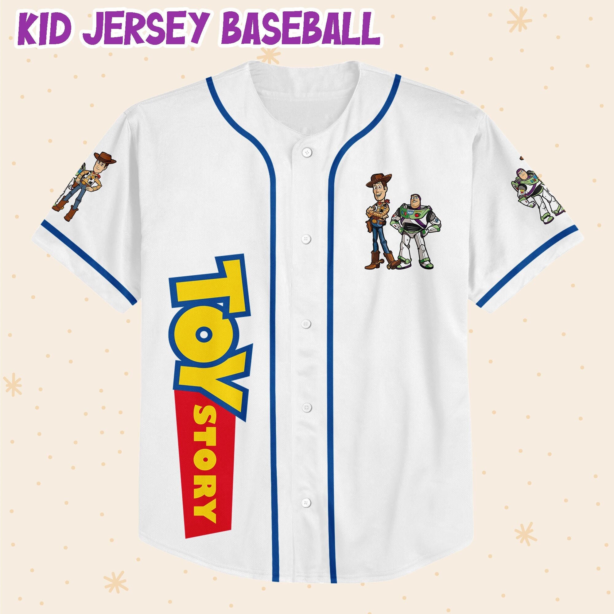 Personalized Toy Story Buzz And Woody Baseball Jersey sold by Becca ...