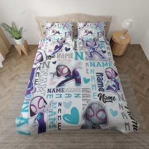 Personalized Name Blanket, Spidey Gwen and His Amazing Friends Blanket ...