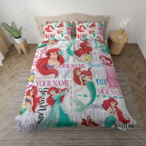 Personalized Watercolor Disney Princess the Little Mermaid Ariel ...