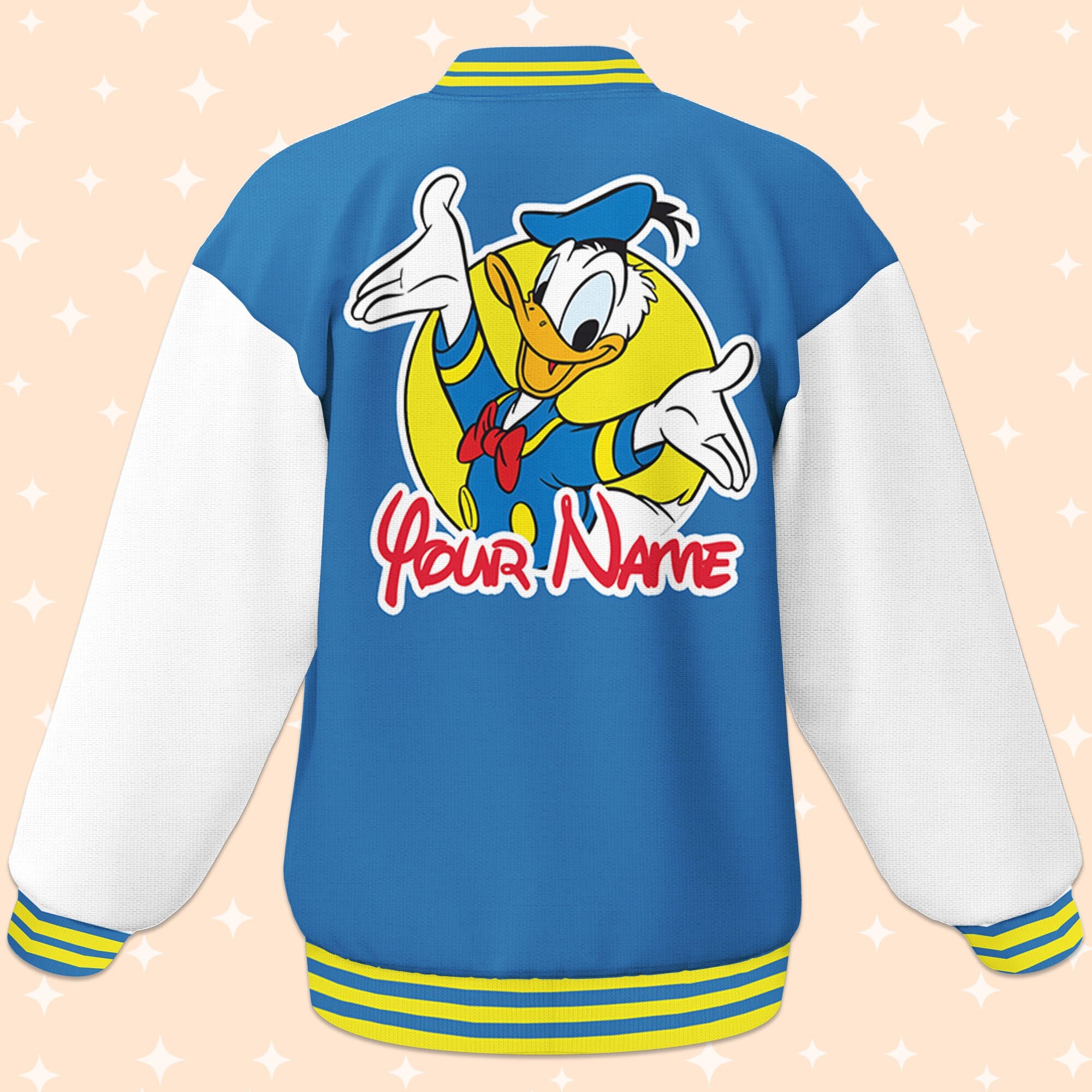 Personalized Donald Blue Baseball Jacket sold by Roda-Discourtesy | SKU ...