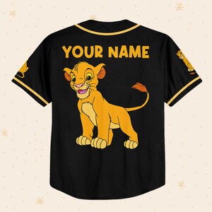 Personalize the Lion King Simba Lovely Black Custom Kids, Youth, Adult ...
