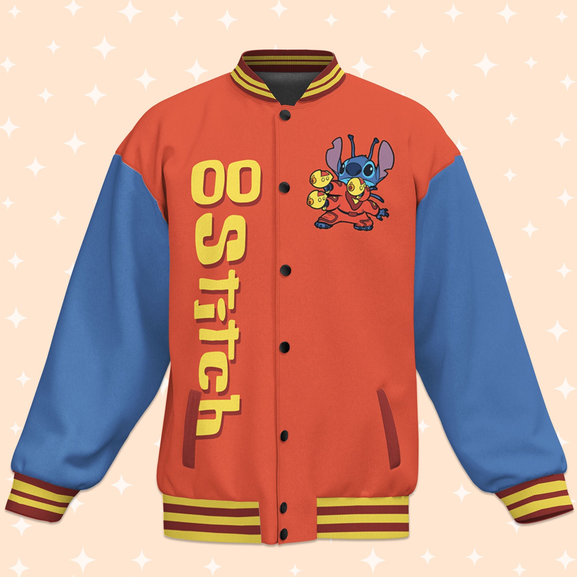 Custom Stitch Fun Jacket, Disney Jacket, Baseball Team Outfit sold by ...