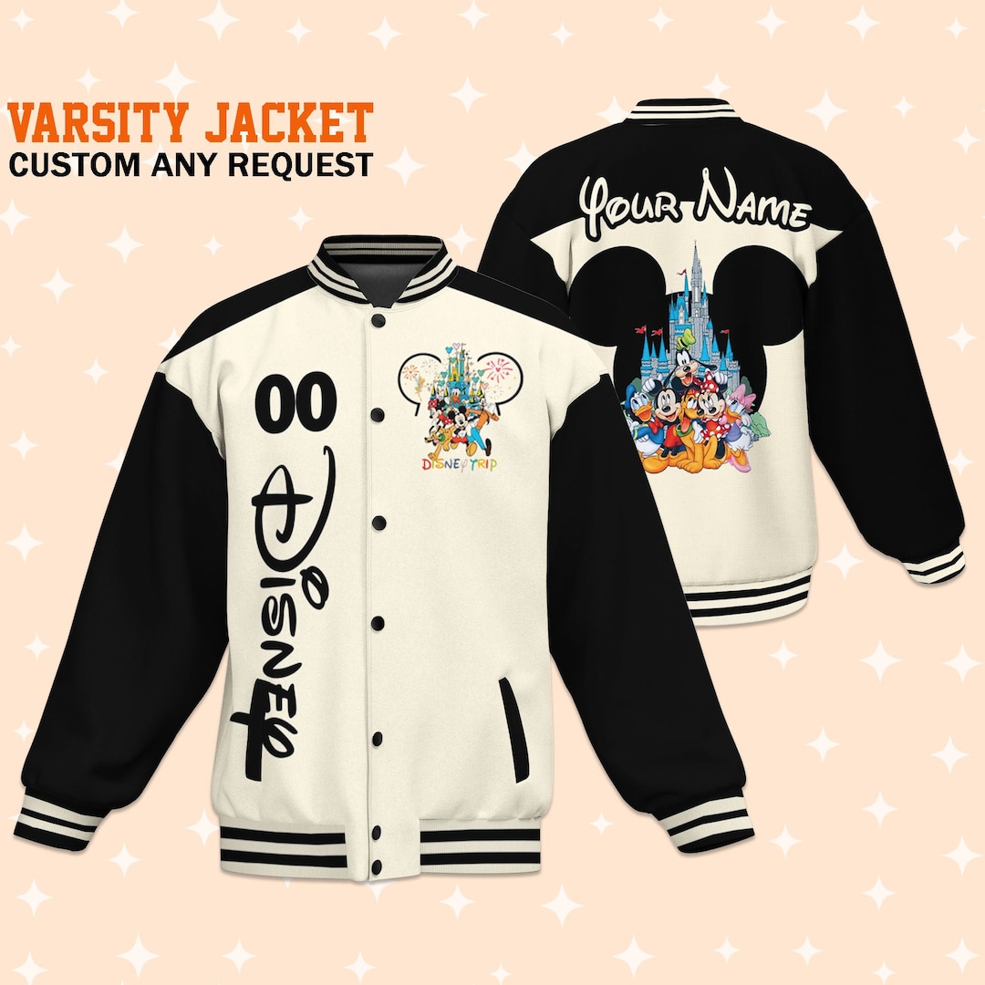 Custom Disney Trip Fun Varsity Jacket Adult Varsity Jacket - Etsy