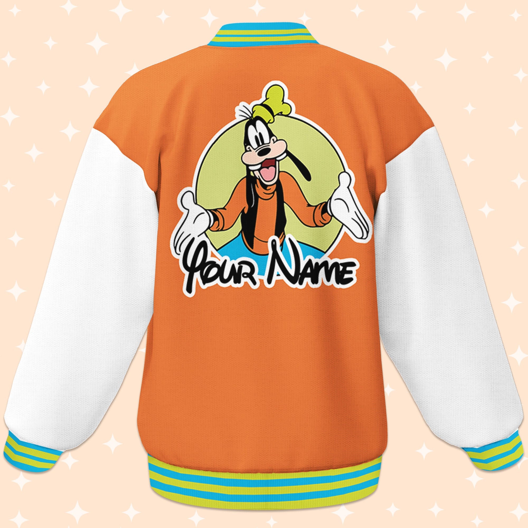 Custom Goofy Orange Varsity Jacket, Adult Varsity Jacket, Personalized ...