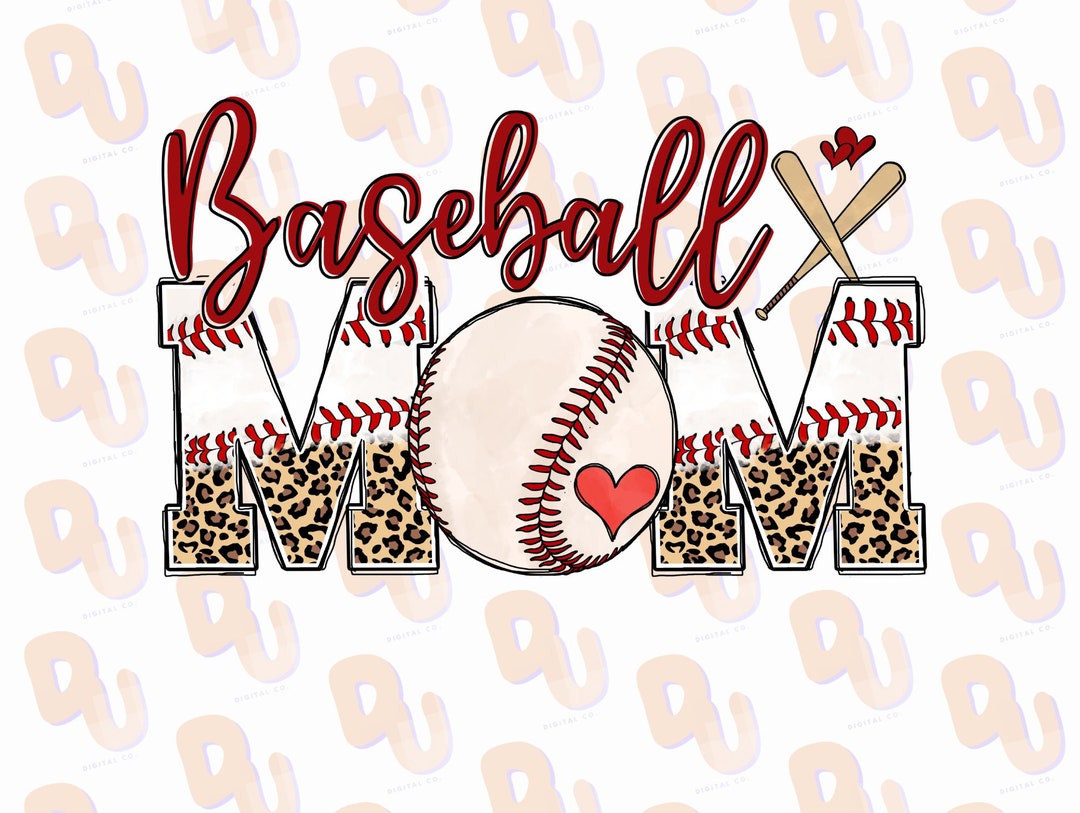 Baseball Mom Png Sublimation Design Download Mom Life Png - Etsy