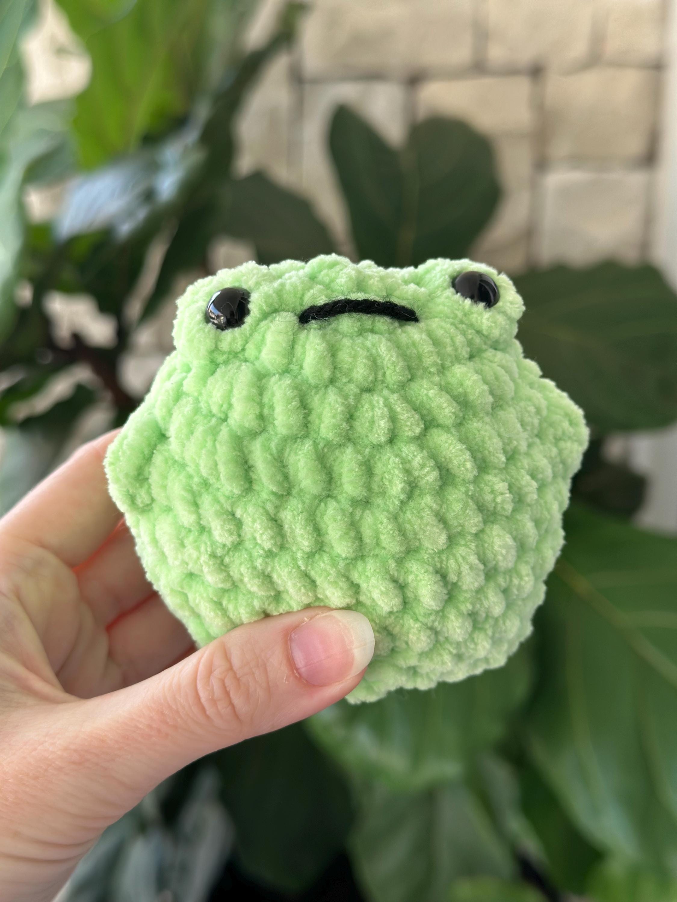 Crochet Chubby Frog Plushie. Adorable Chubby Frogs Available in 4 ...